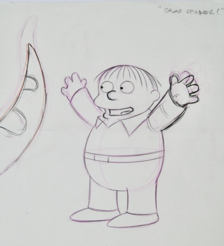 " Matt Groening " Original Animation Production Drawing with COA - The ...