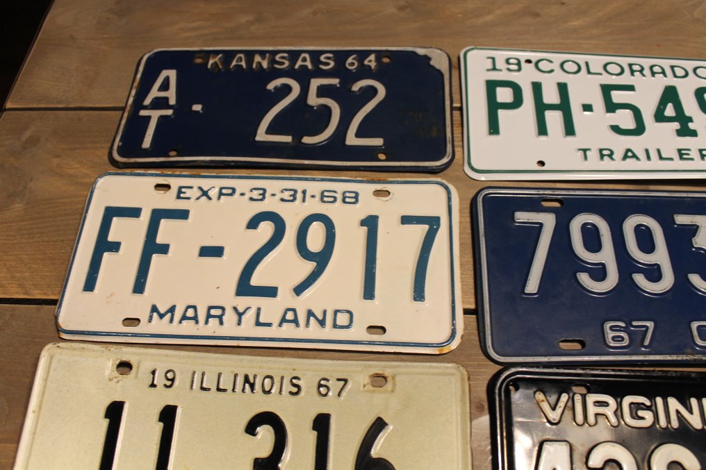 Number plate (8) - License plates - Mooie set originele nummerplaten ...