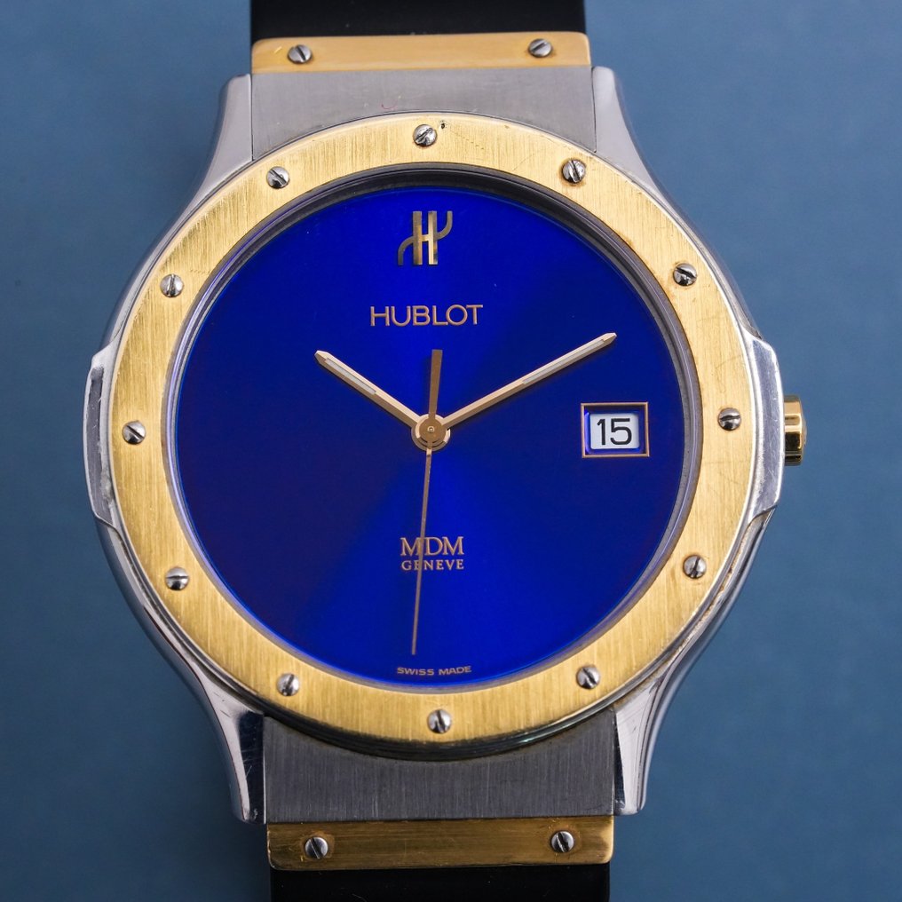 Hublot - “NO RESERVE PRICE” Classic Two Tone Blue Dial - 1820.2 ...