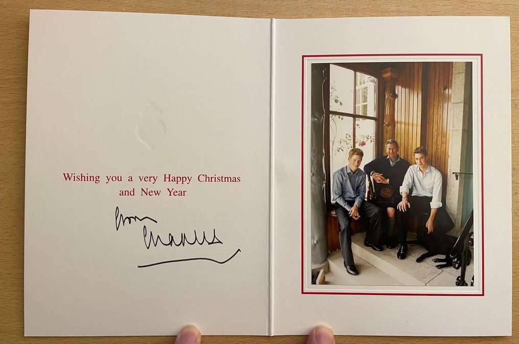 [England - King Charles III era] - King Charles III Signed Christmas ...
