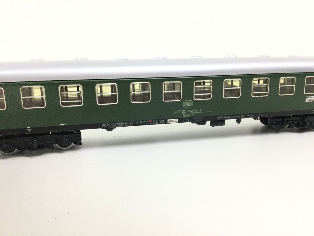 Märklin H0 - 4024/4026/4051/4052 - Modeltrein personenwagen (5) - 5 D-Zug rijtuigen - DB, DSG ...