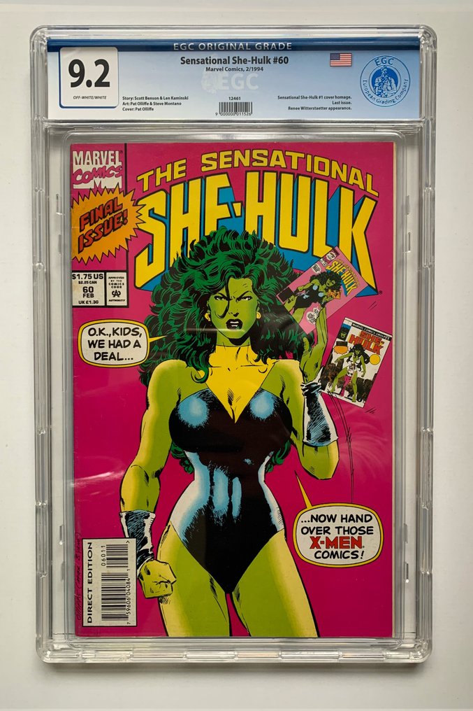 Sensational She Hulk 60 - last issue - EGC graded - 1 Graded comic - 1994 9,2 - Catawiki
