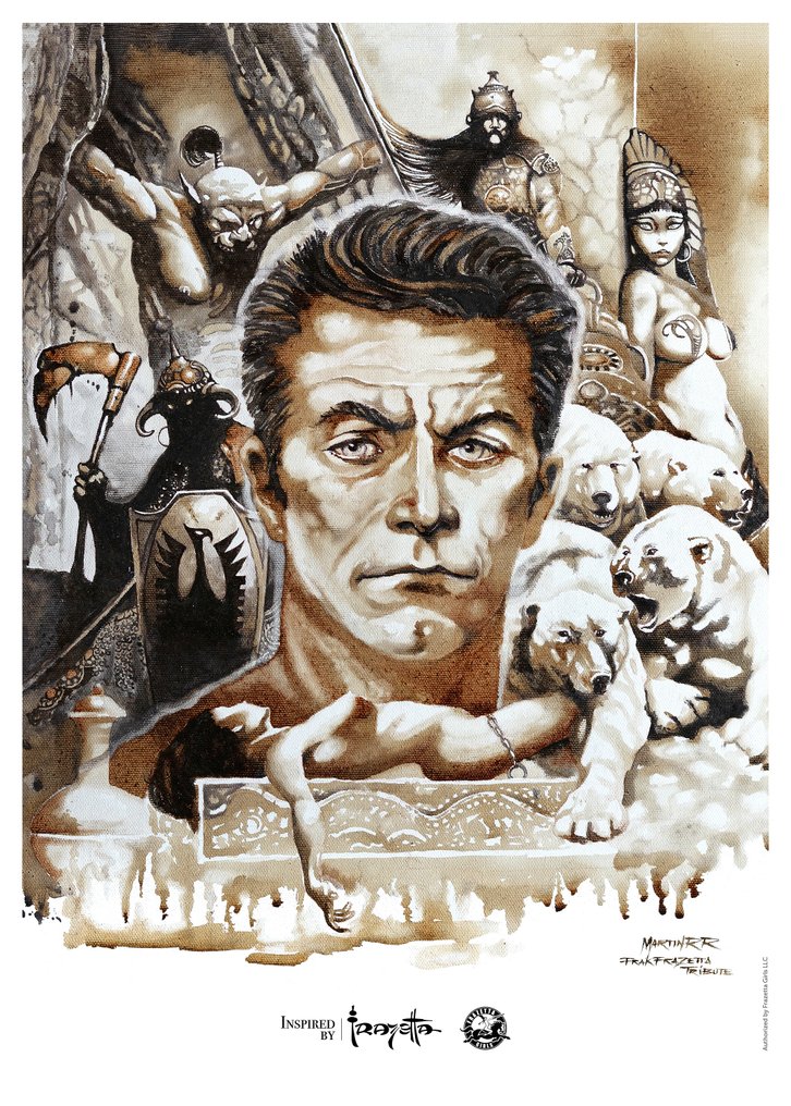 Martin R.R. - Tribute to Frazetta - Fine Art Print - Collection Aproved ...