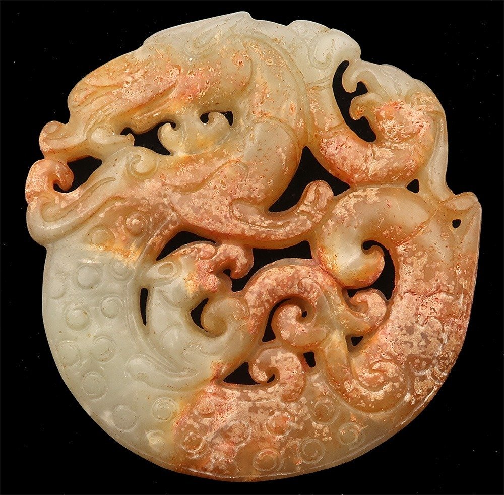 Groot harmonisch amulet - Draak en feniks - Het perfecte koppel in Feng Shui - Amulet - Catawiki