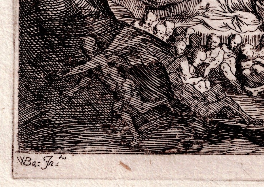 Johann Wilhelm Baur (1607-1642) - The Metamorphoses: Iris appears before Morpheus in his cave ...