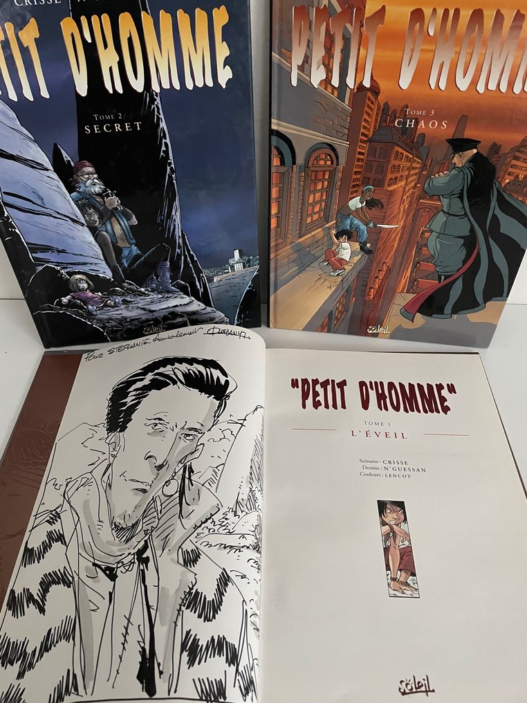 Petit d'homme T1 à T3 + dédicace - 3x C - 3 Album - EO - 1996 - Catawiki