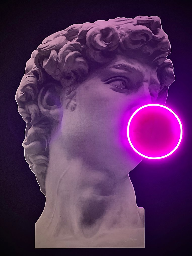 LEDMansion (1995) - David Bubblegum Led Wall Art - Catawiki