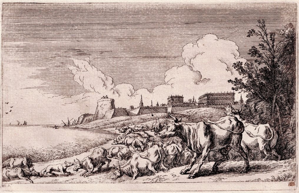 Johann Wilhelm Baur (1607-1642) - Ovid: The wolf and Peleus cattle - Catawiki