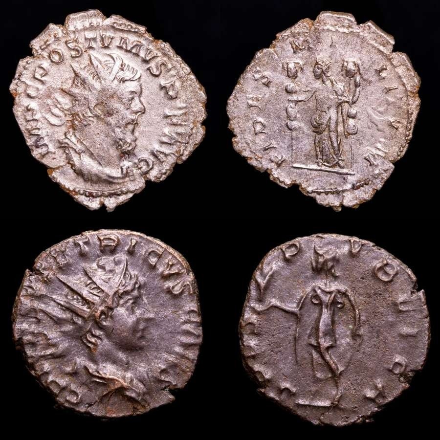 Romeinse Rijk. Postumus, Romano-Gallic Emperor, (260-269 A.D.) and ...