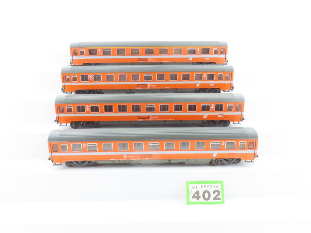 Roco H0 - o.a. 4236A - Model train passenger carriage (4) - 4 x 4-axle express train carriages ...