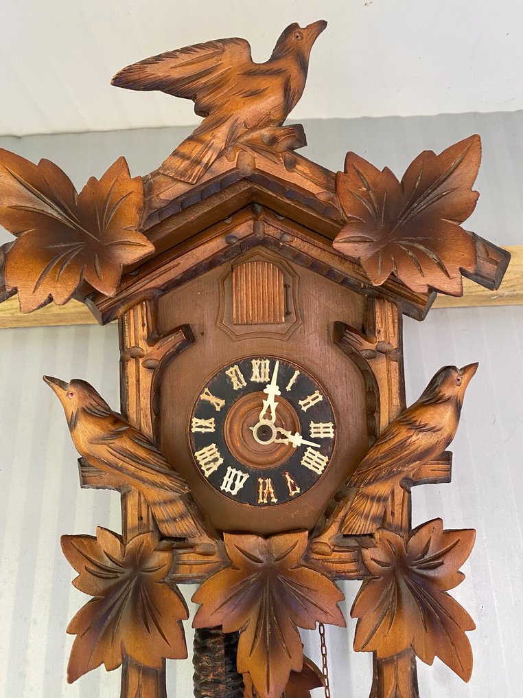 Wall clock - Hubert-Herr - Brass, Wood - 1960-1970 - Catawiki