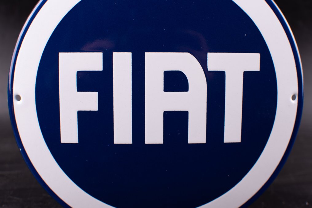 FIAT logo; nice quality; handmade; same technology as ORIGINAL enamel ...