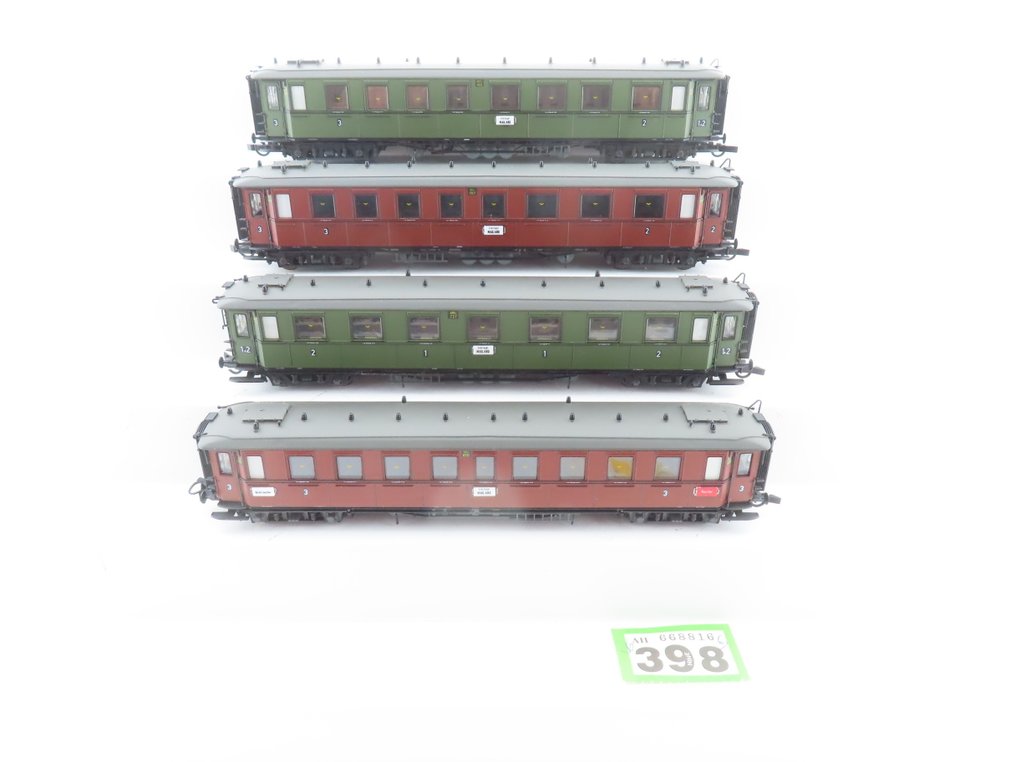 Roco H0 - o.a. uit set 44006 - Model train passenger carriage (4) - 4x 4-axle express train ...