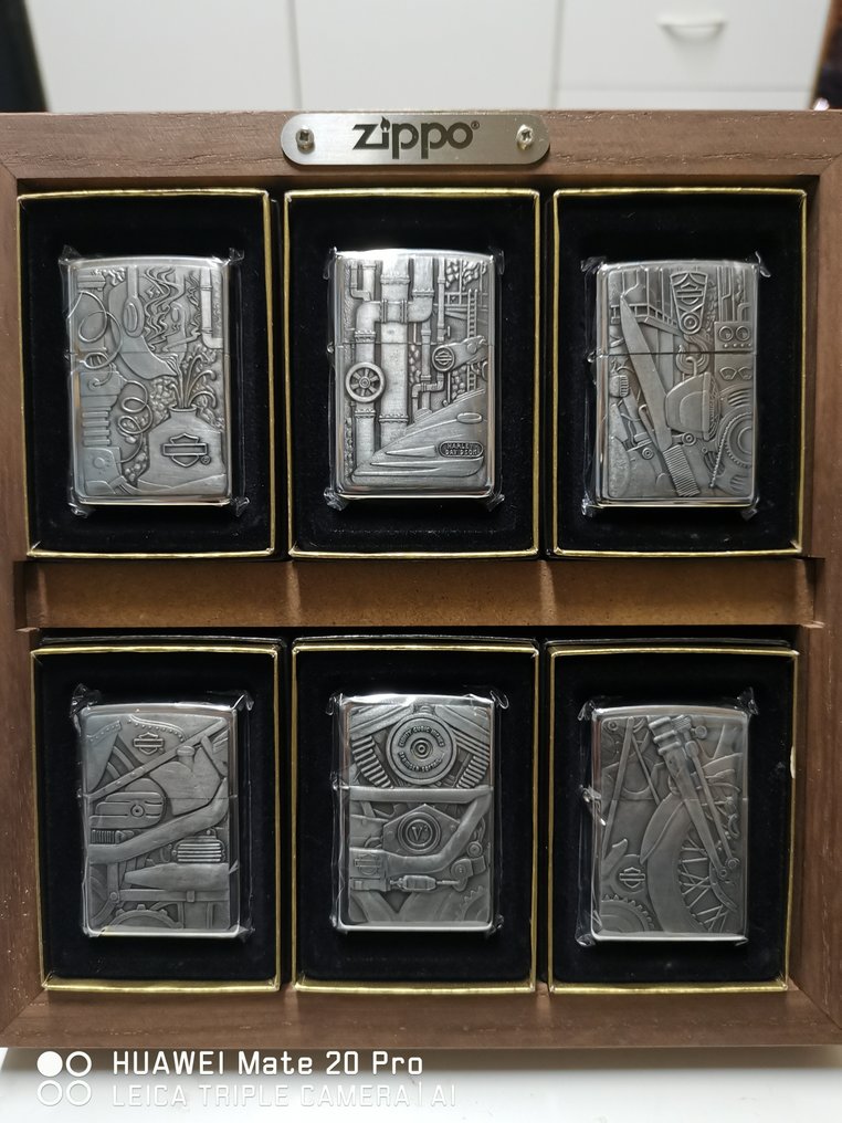 Zippo - Zippos Puzzle Harley Davidson de 1996 - Pocket lighter - Chrome steel with 3D - Catawiki