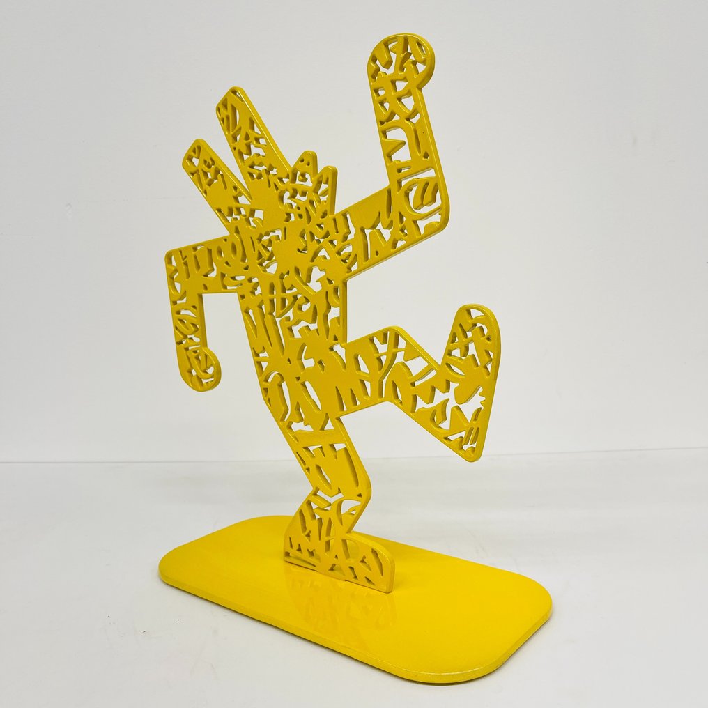 AIIROH (1987) - Cut Out Wolf - Yellow - Tribute to Keith Haring ...