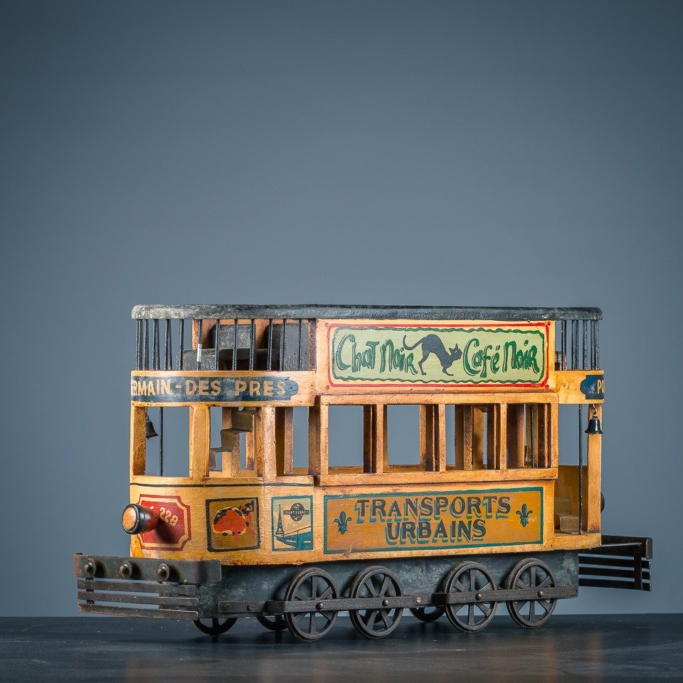 Figure - Decoratieve dubbeldekker-tram (antiek model) - Wood - Catawiki Figure - Decoratieve dubbeldekker-tram (antiek model) - Wood - Catawiki