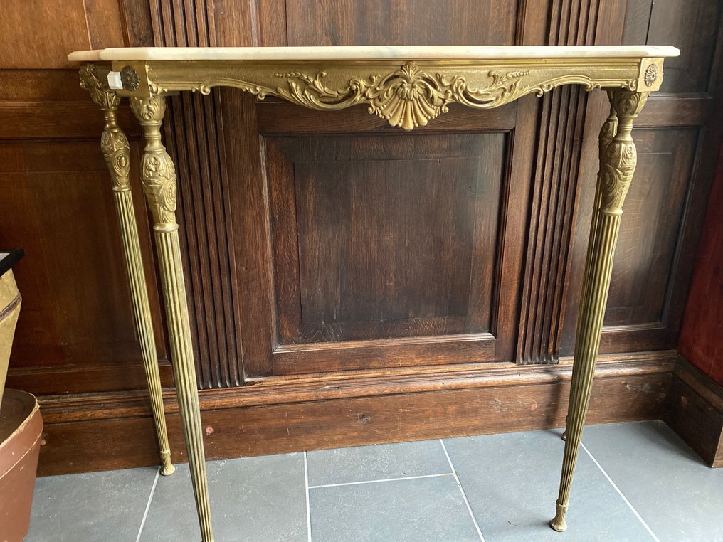 Console (1) - Laiton, Marbre - Catawiki