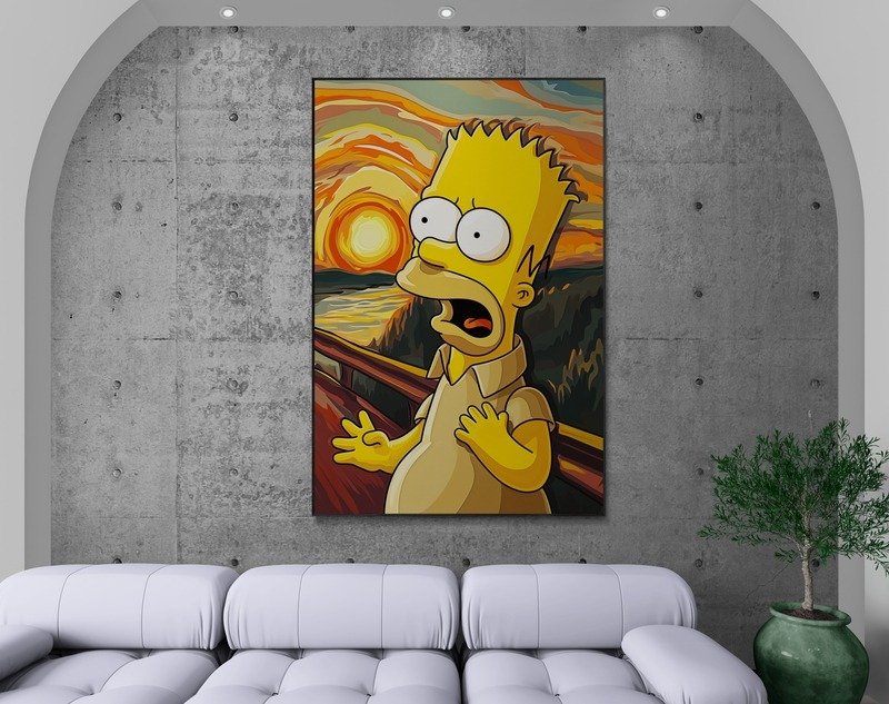 I_KONIQ - BART / HOMER SIMPSON SCREAM_feat MUCH - Catawiki