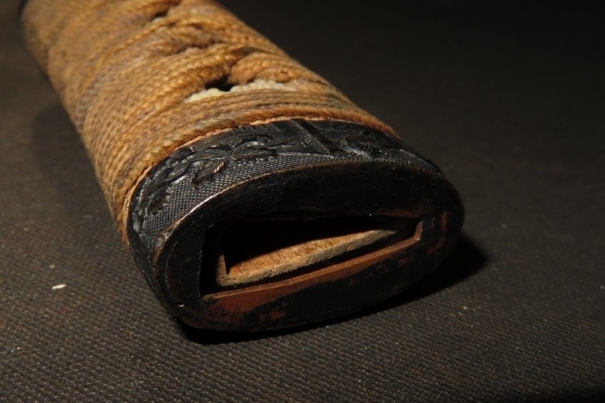 Katana - Copper, Wood, Samgawa - Tsuka : C3-759 - Japan - Edo Period ...
