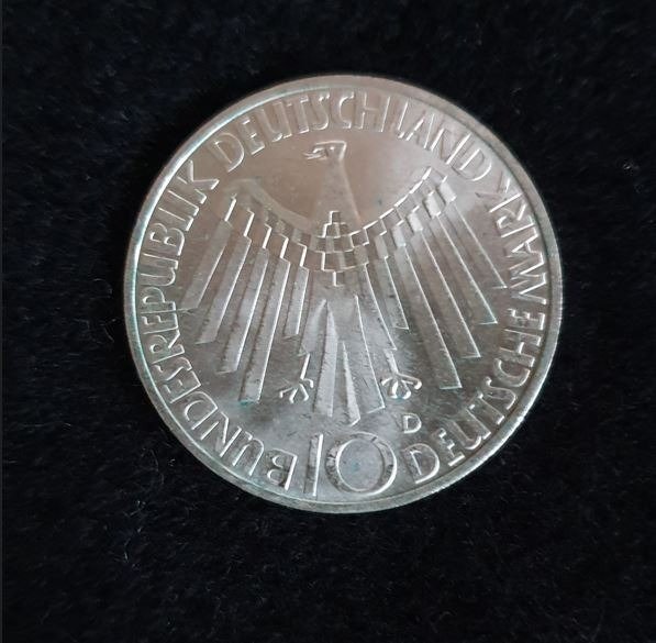 Germania, Repubblica Federale. 10 Deutsche Mark 1972, Olympische ...