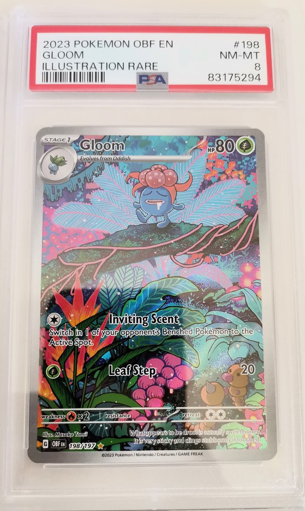 Pokémon Graded card - Silver Tempest Lugia V + Obsidian Flames Illustration Rare Gloom + Pokemon ...