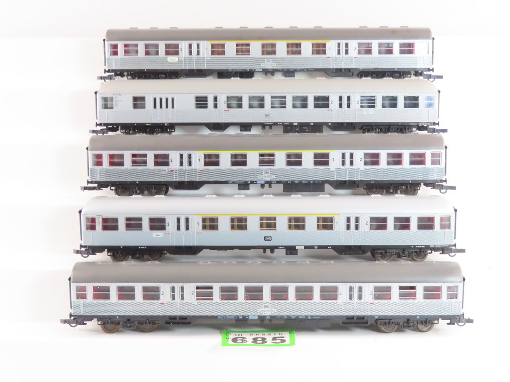 Roco H0 - o.a. 44402 - Model train passenger carriage (5) - 5x 4-axle express train passenger ...