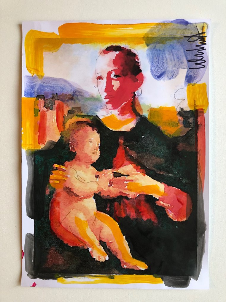 Peter Klashorst (1957) - Madonna + child - Catawiki Peter Klashorst (1957) - Madonna + child - Catawiki