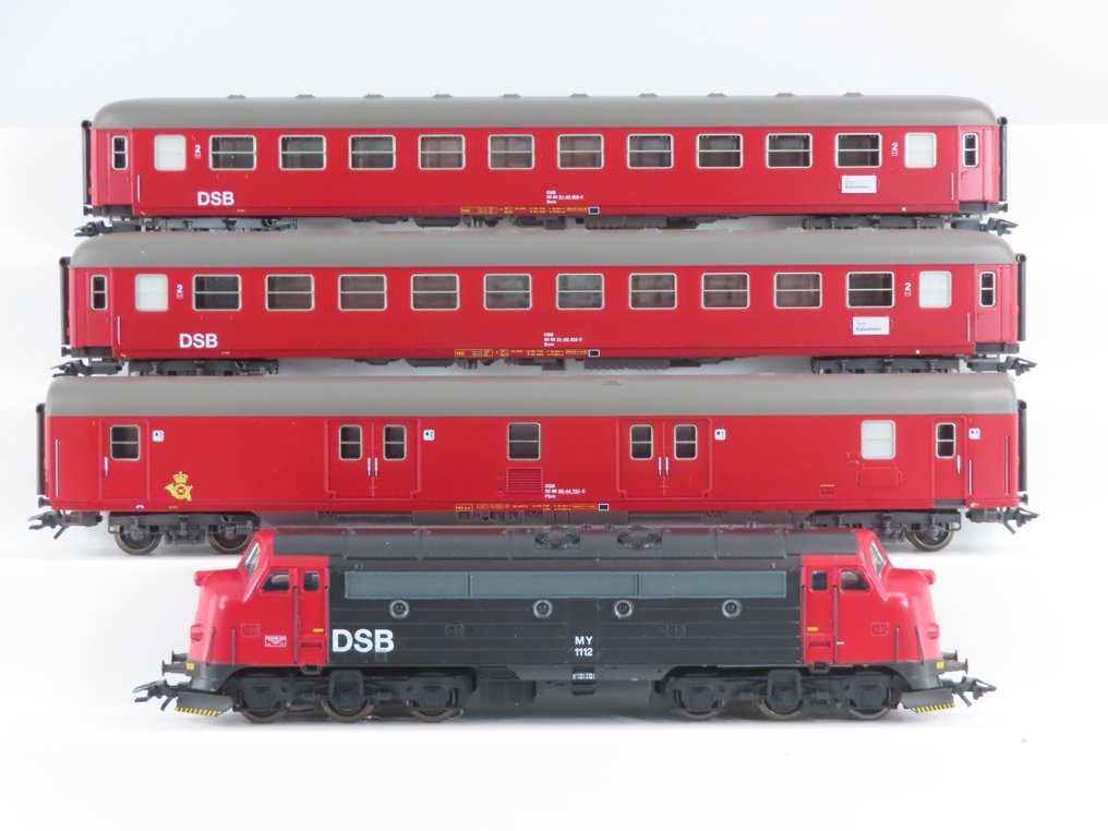 Märklin H0 - 28524 - Togsæt (1) - 4-delt sæt Serie My 1100 Nohab med ...