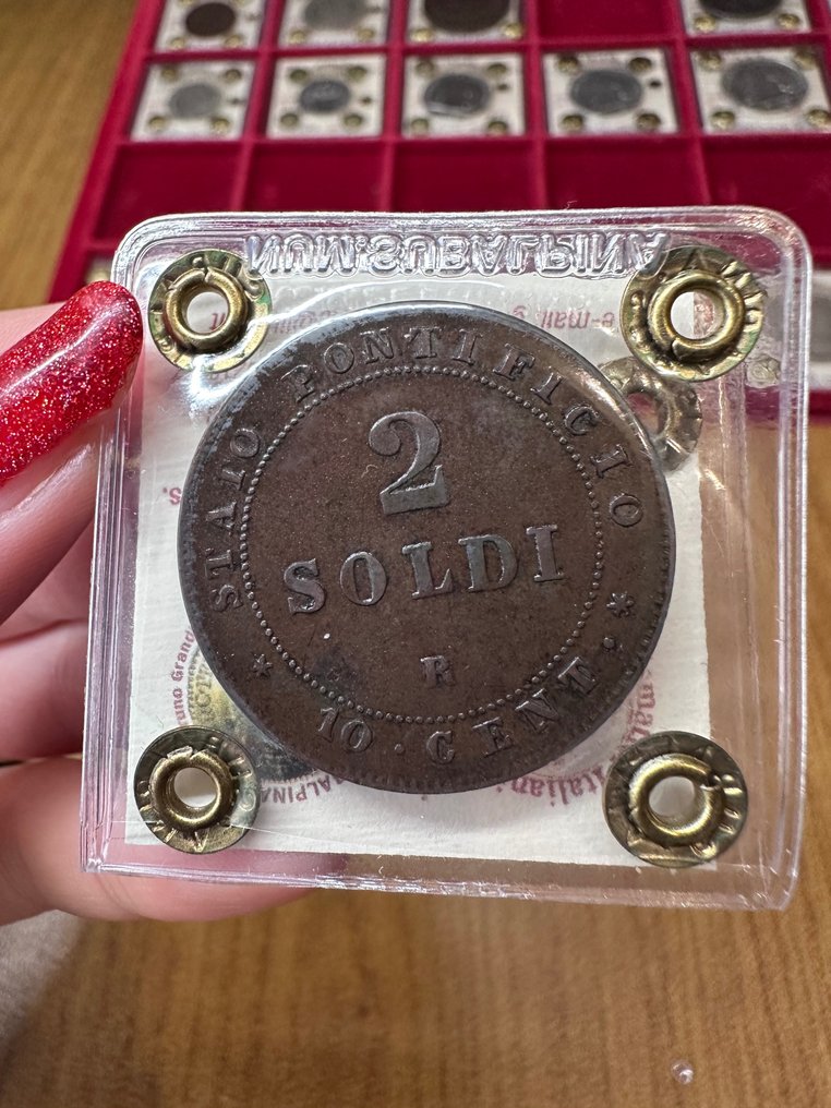 Italy, Papal State. Pio IX (1846-1870). 2 Soldi 1866 Anno XXI - Roma - Catawiki