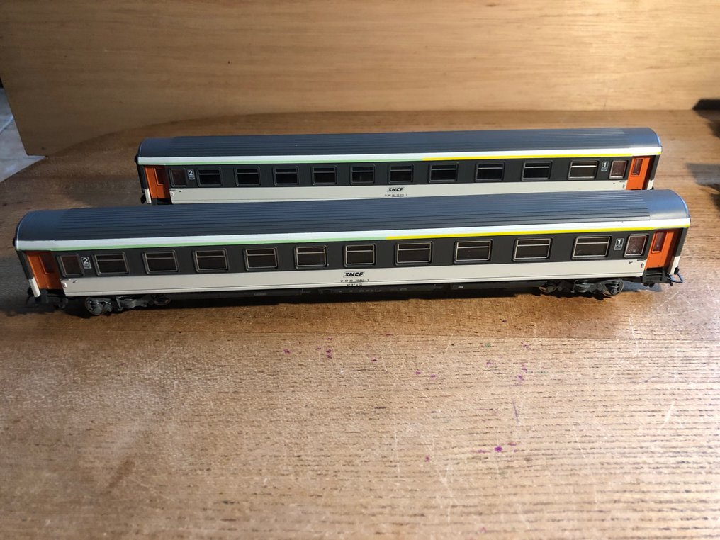 Jouef H0 - 5263/5266 - Wagon de passagers pour trains miniatures (6) - 6 voitures corail - SNCF ...