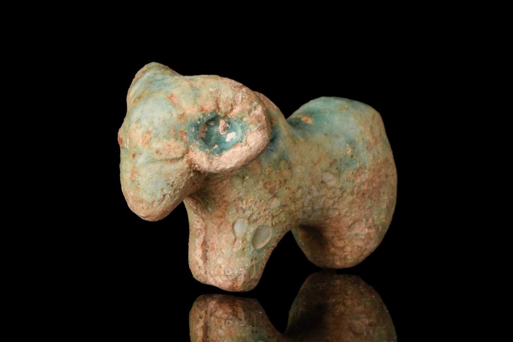 Sumerian Glazed Ceramic Ram Figurine - Catawiki