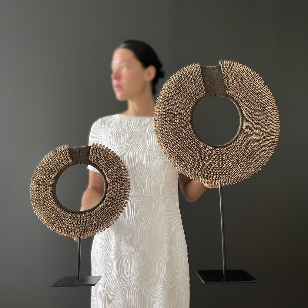 Ornement décoratif - NO RESERVE PRICE - Pair of XL caramel coloured ...