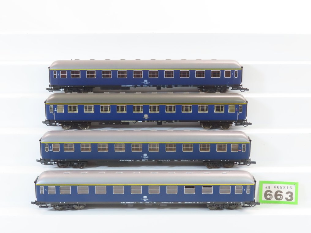 Roco H0 - o.a. 4296 - Model train passenger carriage (4) - 4x 4-axle express train passenger ...