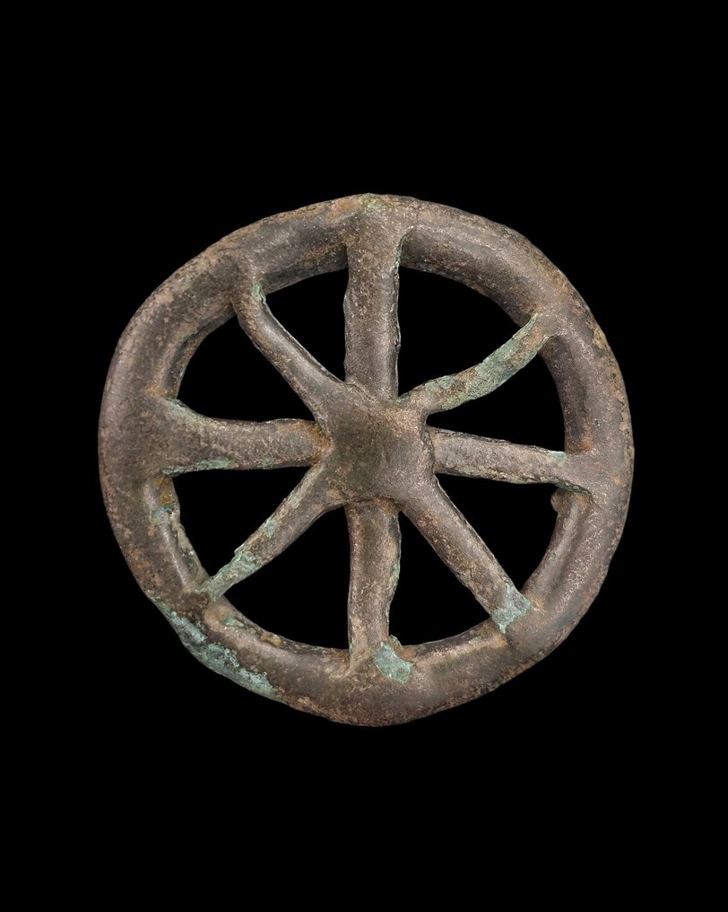 Iron Age Bronze Spoked-Wheel Amulet - Catawiki Iron Age Bronze Spoked-Wheel Amulet - Catawiki