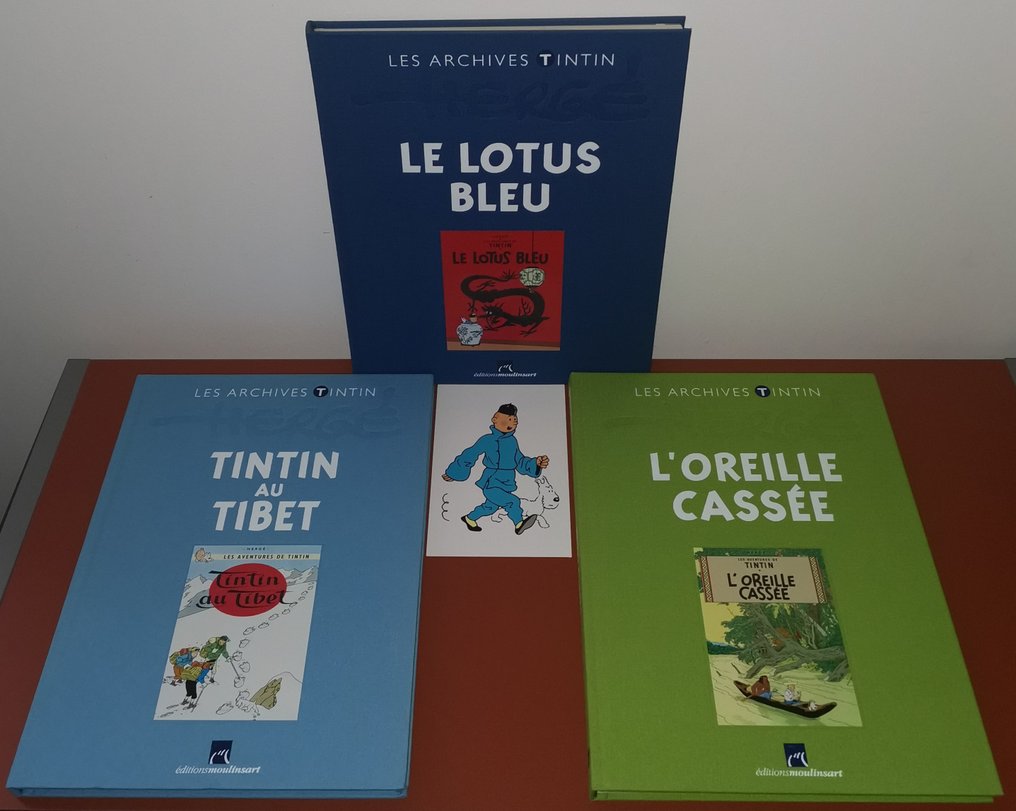 Tintin - 3x Les archives Tintin - Le Lotus Bleu + Tintin au Tibet + L ...