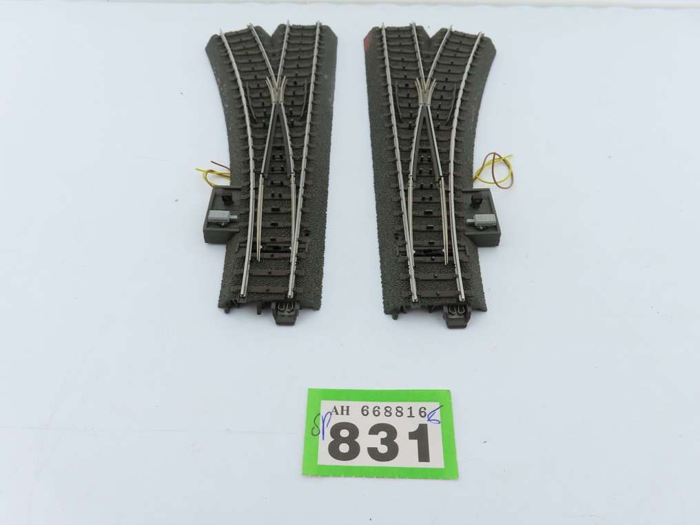 Märklin H0 - 24611/24612 - Model train tracks (2) - 2-part rail lot ...