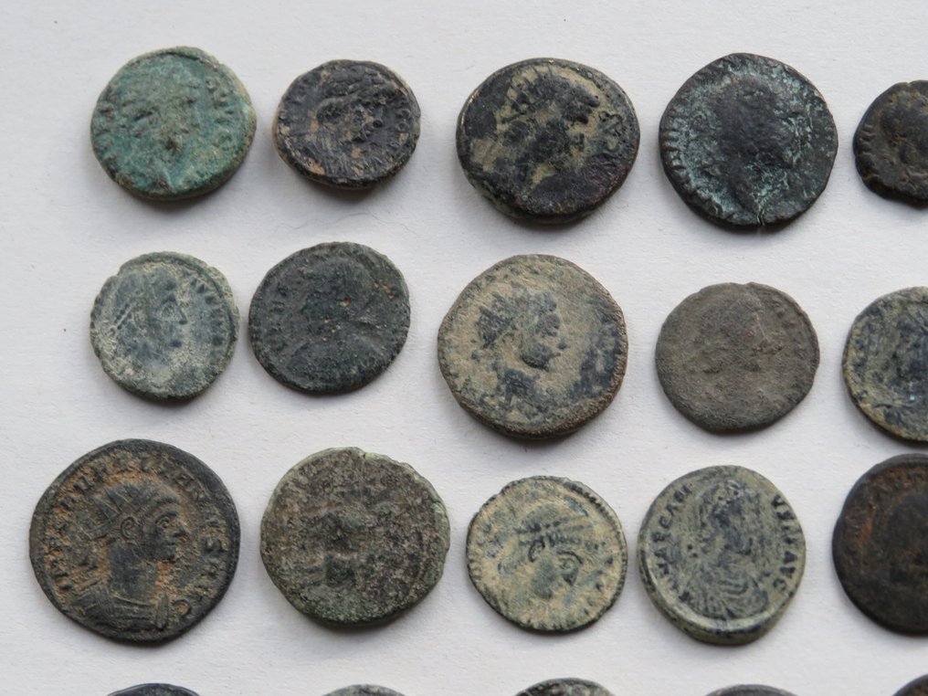 Roman Empire. Lot of 70 Roman and provincial bronzes ca. 2nd-4th ...