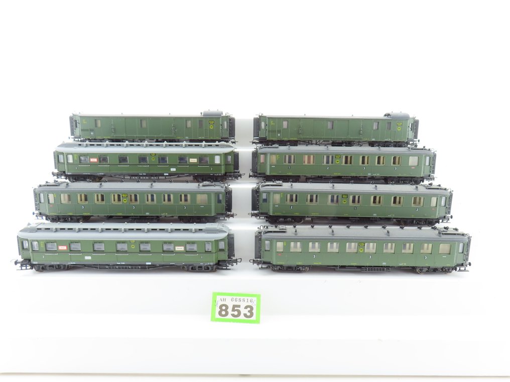 Liliput H0 - o.a. 84902 - Model train passenger carriage (8) - 8x 4-axle express train passenger ...