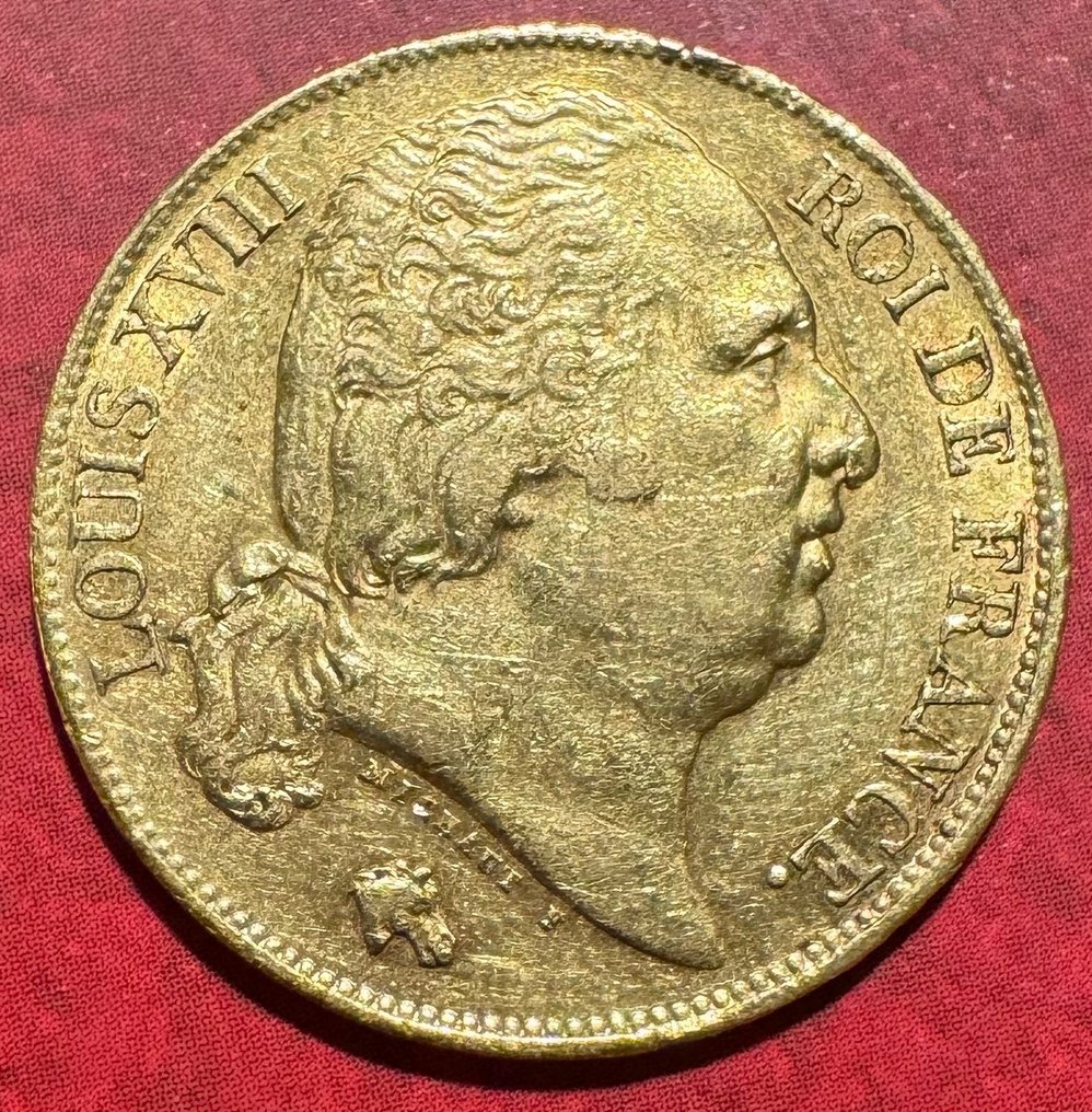 France. Louis XVIII (1814-1824). 20 Francs 1822-A, Paris - Catawiki