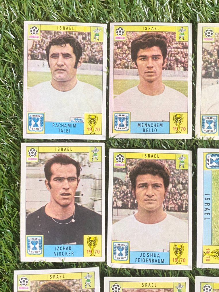 1970 - Panini - Mexico 70 World Cup - Israel - complete team - 12 Card ...