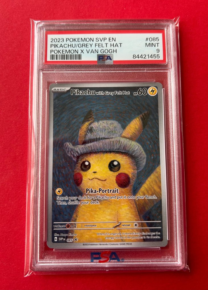 Pokémon Graded card - Hyper Rare! - Pikachu Grey Felt Hat - Van Gogh ...