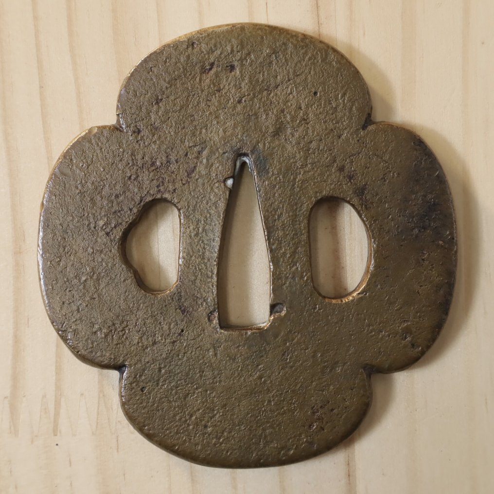 Osłona miecza - Mokko-shaped Tsuba Sword Fitting - Japonia - Koniec XIX ...
