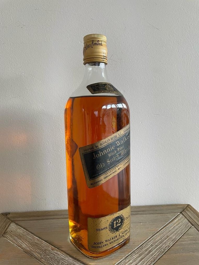 Johnnie Walker 12 years old - Black Label - b. 1960s - 0.75 Ltr - Catawiki