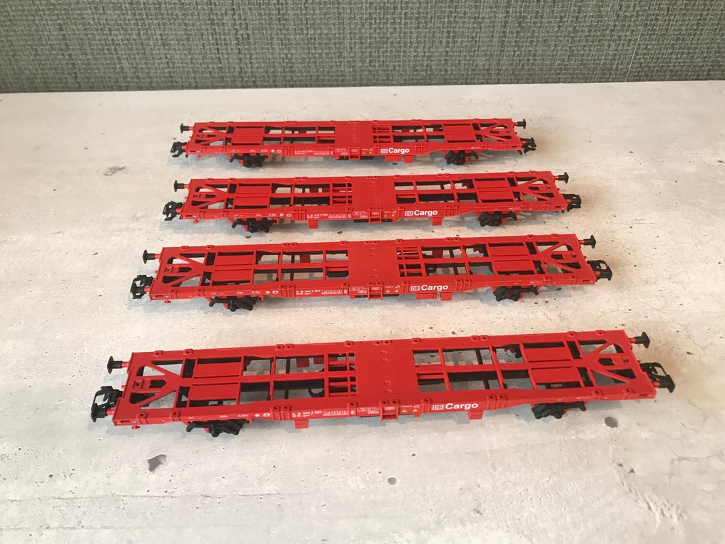Märklin H0 - 47702/47703 - Modellbahn-Güterwagen (4) - 4 Güterwagen ...