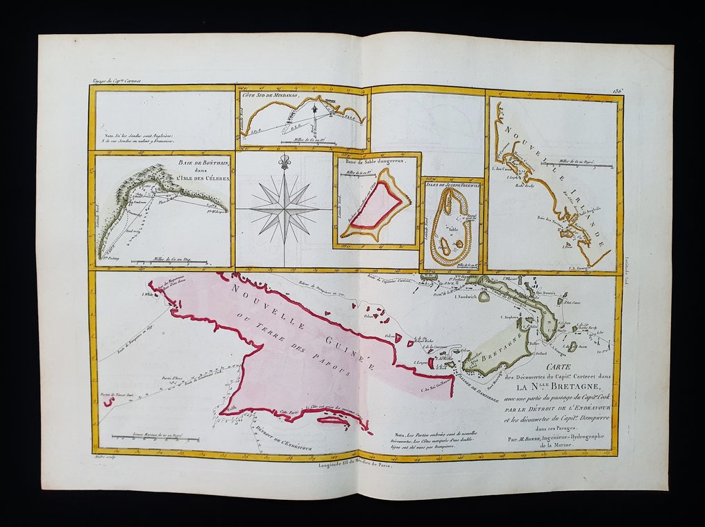 Oseania, Kartta - Australia / Papua / Uusi-Guinea / Tyynimeri / Uusi ...