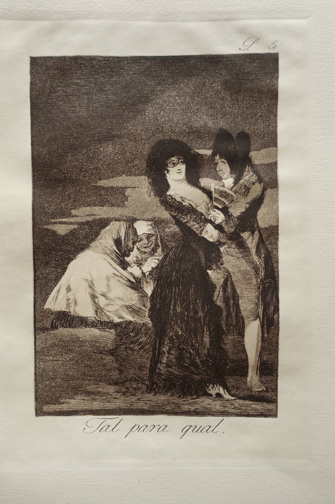 Francisco De Goya 1746 1828 After Caprichos 5 Tal Para Qual