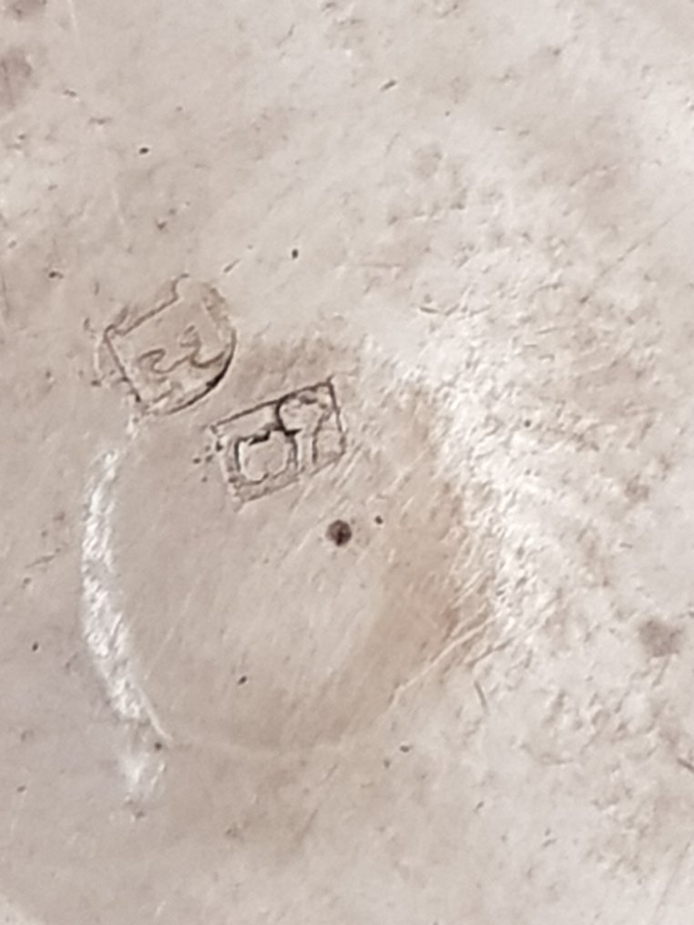 Meesterteken Onduidelijk, Jaarletter E = 1839, Hollandse Leeuw, Minerva ...