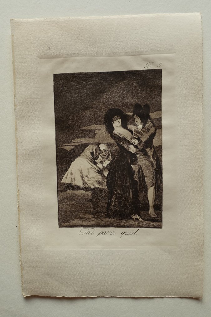 Francisco De Goya 1746 1828 After Caprichos 5 Tal Para Qual
