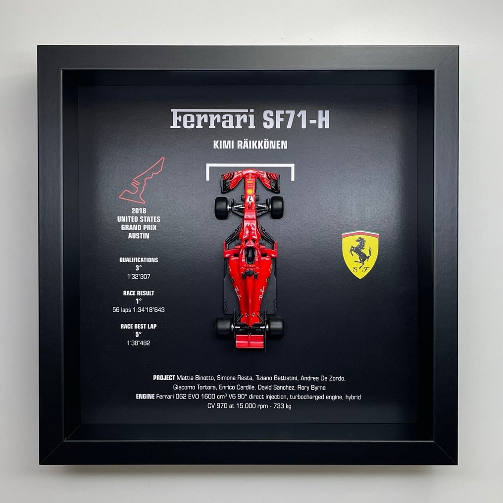 Artwork - Ferrari - SF71-H - Kimi Raikkonen - Austin USA 2018 - Formula ...