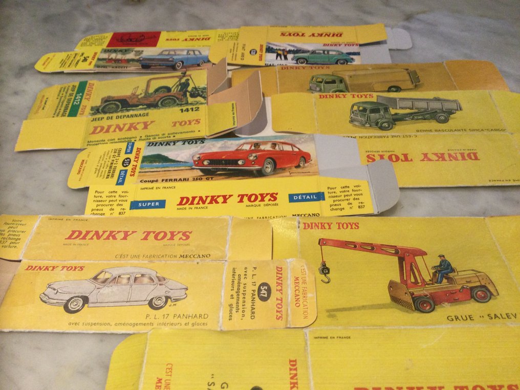 Dinky Toys, Corgi Toys 1:43 - 28 - Voiture miniature - Repro Boxes ... Dinky Toys, Corgi Toys 1:43 - 28 - Voiture miniature - Repro Boxes ...